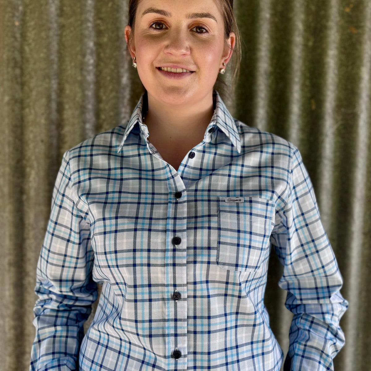 Alison - Collared Long Sleeve Cotton Shirt – Grovers Country Clothing